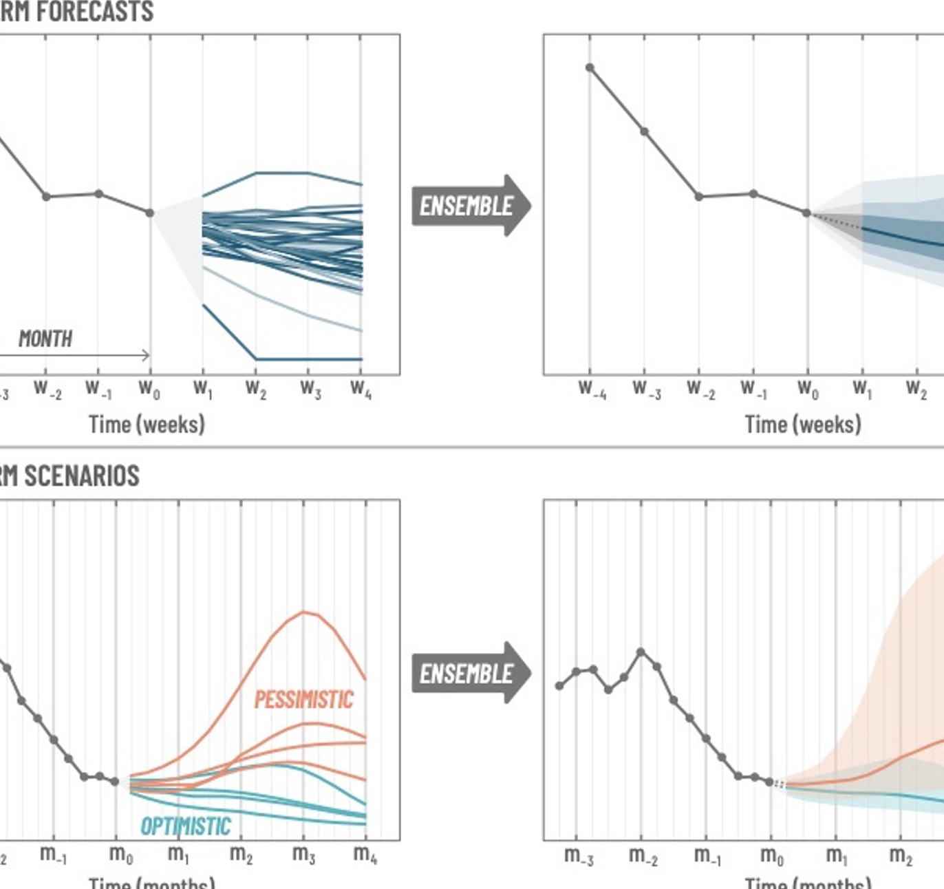 Collaborative Hubs Making The Most Of Predictive Epidemic Modeling